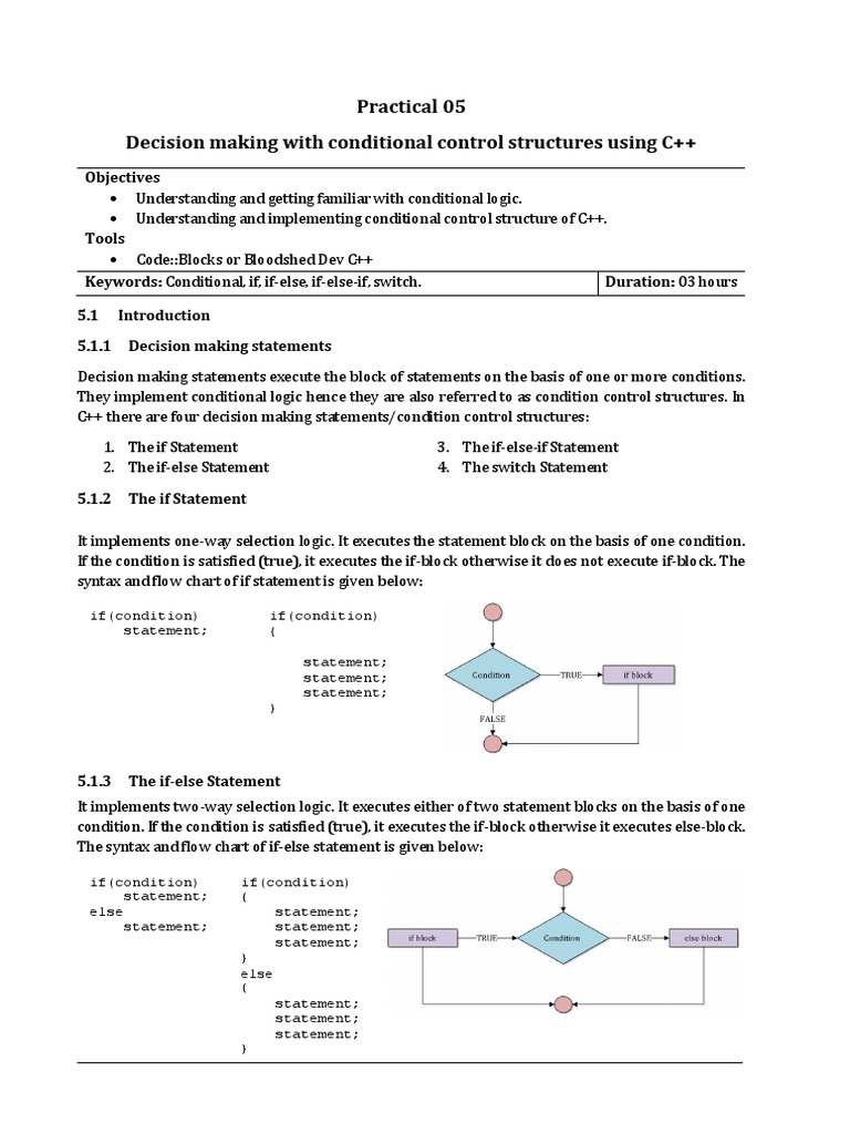 Practical 05 | Download Free PDF | Control Flow | Software Development