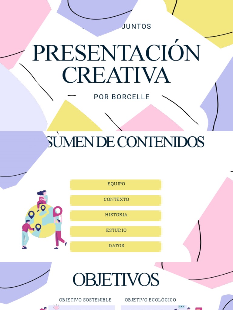 Presentación Proyecto Trabajo Doodle Orgánico Multicolor | PDF