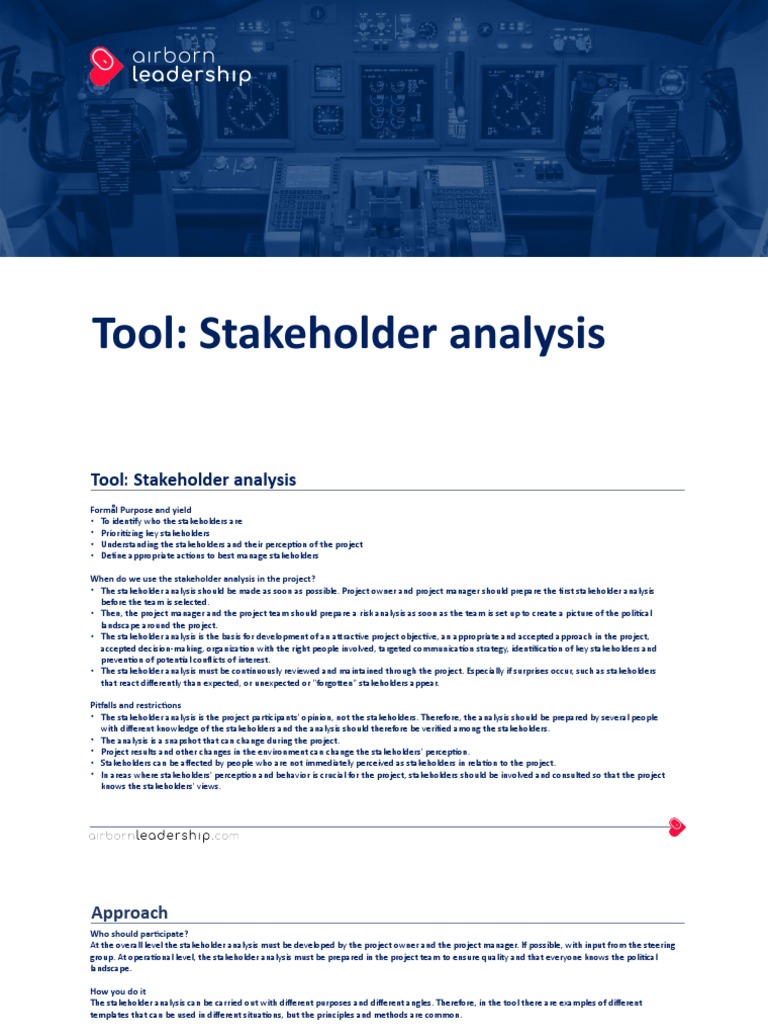 Tool Stakeholder Analysis Uk 20-03-2019 | PDF | Matrix (Mathematics ...