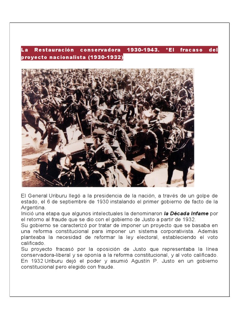 Historia Argentina 1930-1955 | PDF | Argentina | Sindicato