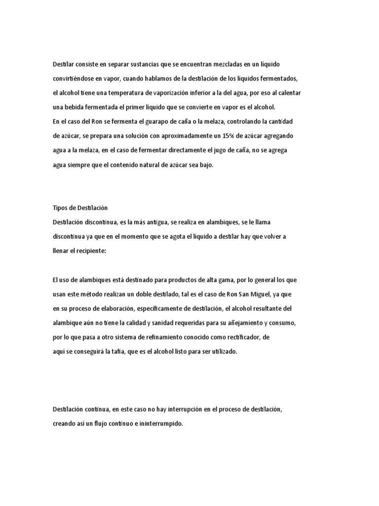 Destilar Consiste en Separar Sustancias Que Se Encuentran Mezcladas en ...