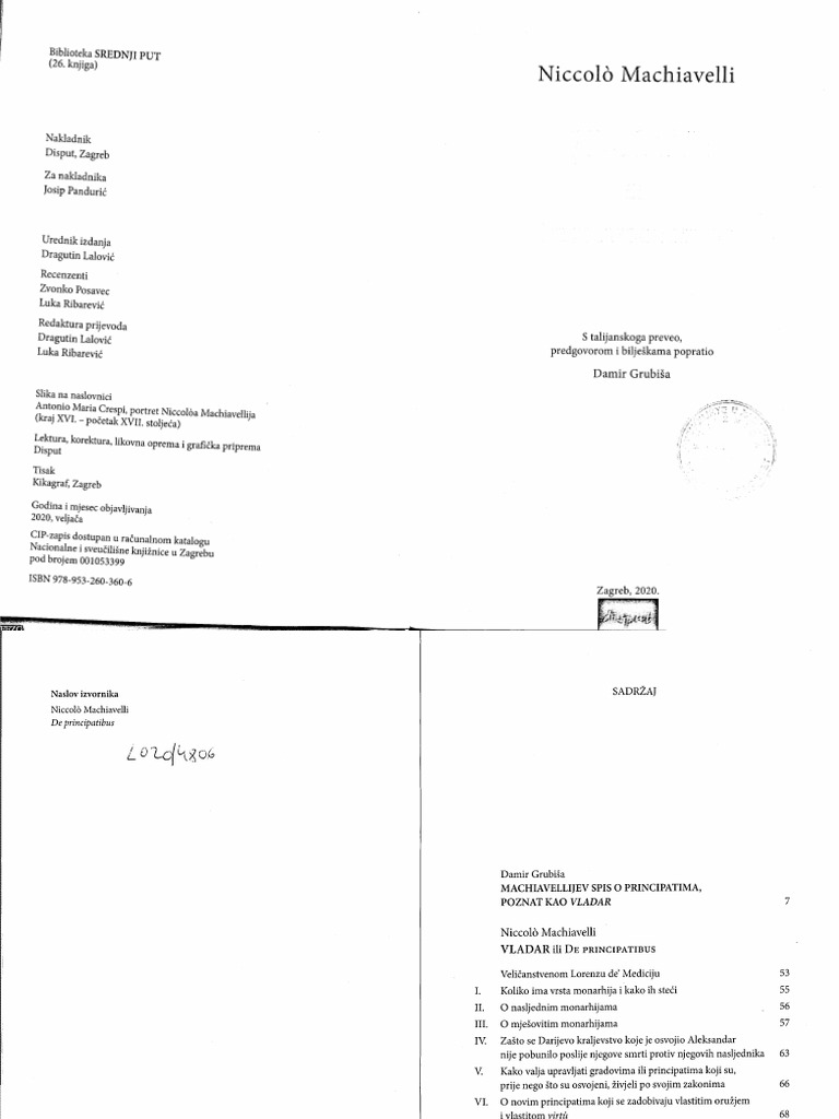 Machiavelli Niccolo Vladar Pdf Pdf