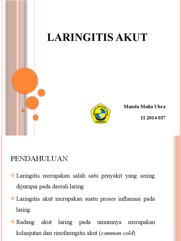 Laringitis Akut | PDF