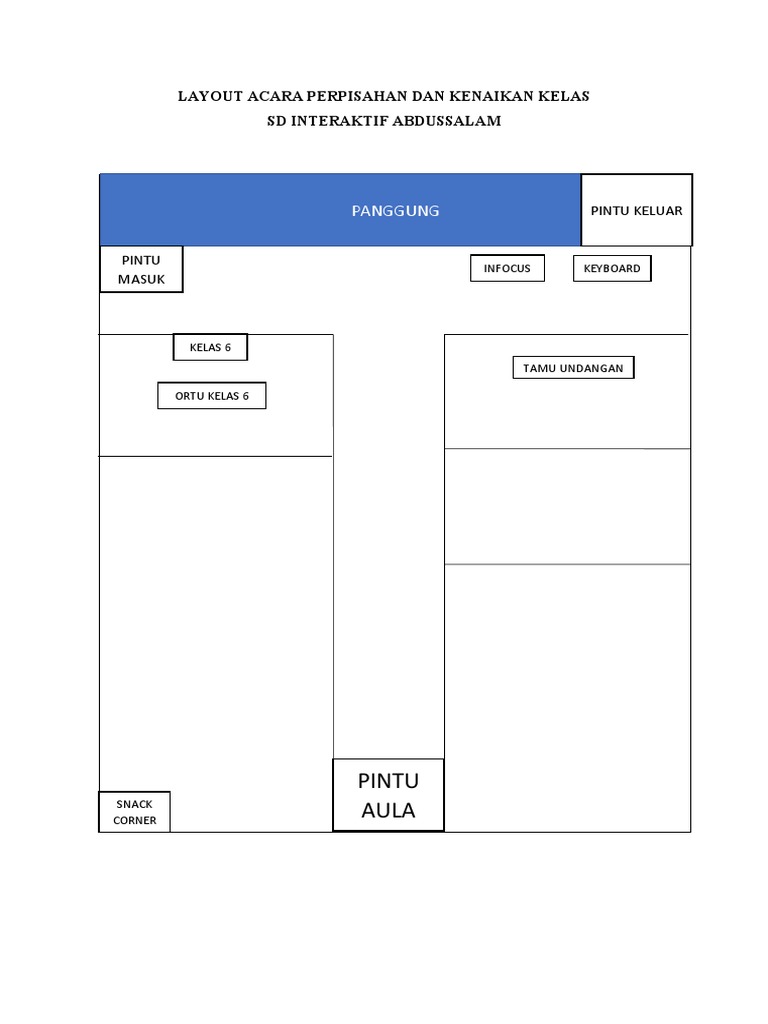Layout Acara Perpisahan Sekolah | PDF