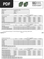 SEL-2414 Transformer Monitor - Part Mapping | PDF