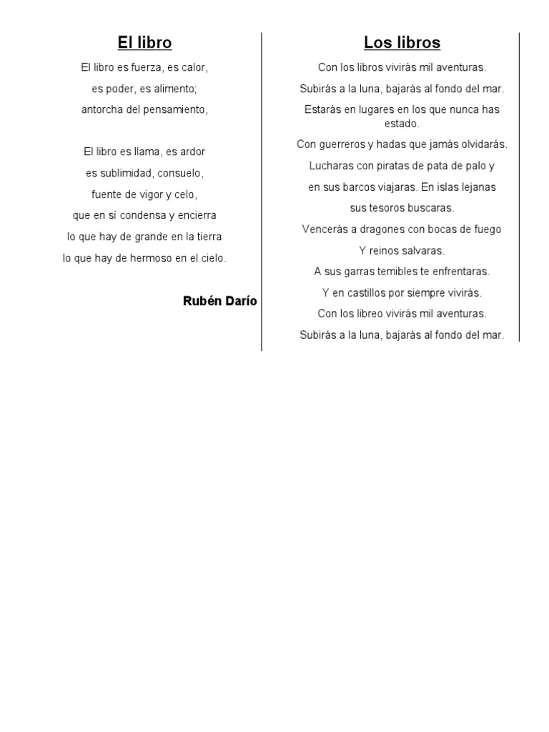 El Libro - POEMAS | PDF