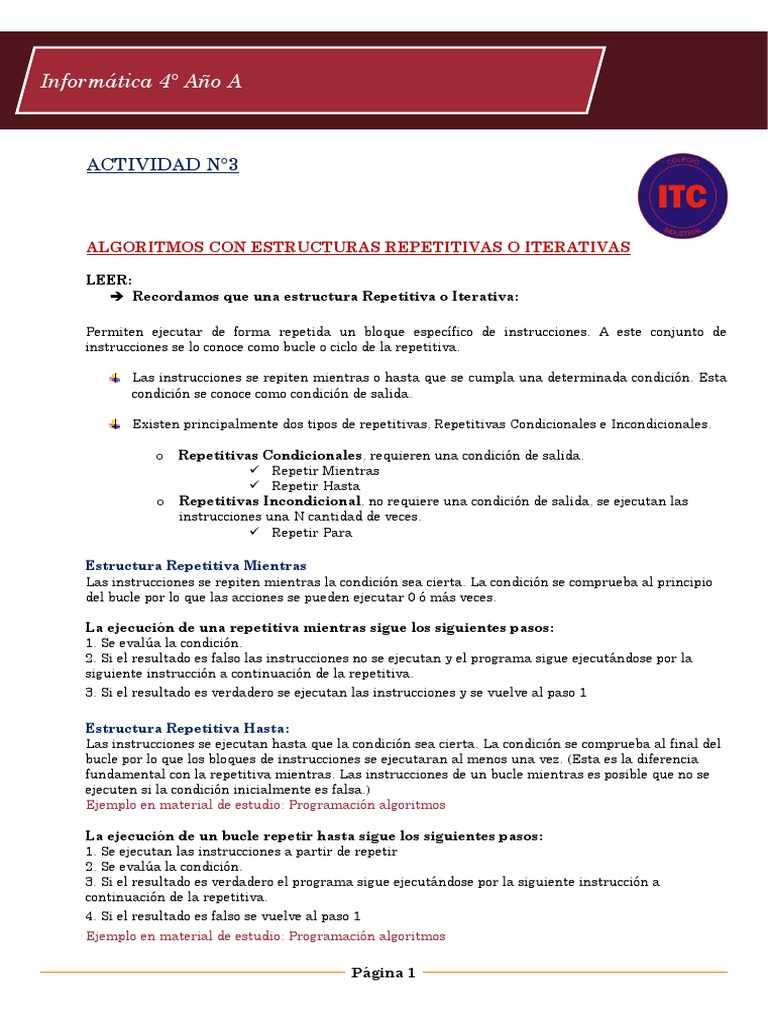Algoritmos con Estructuras Repetitivas | PDF | Multiplicación | Algoritmos