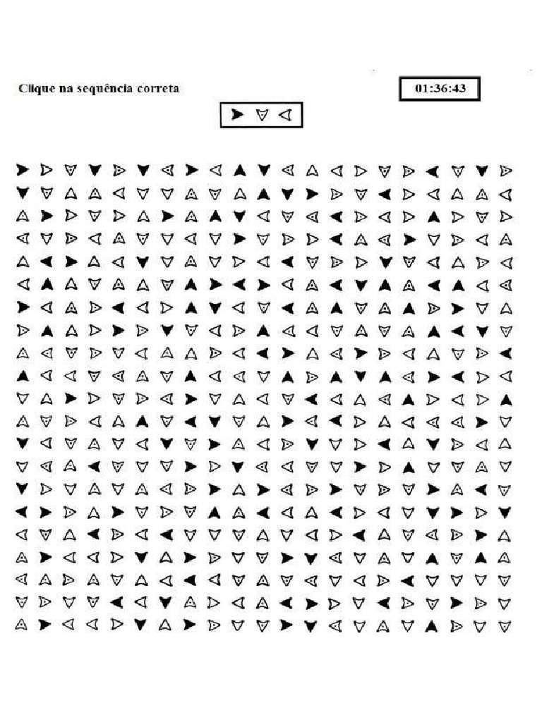 Figura 3 Tela Do Teste de Atencao Concentrada - JPG | PDF Figura 3 Tela Do Teste de Atencao Concentrada - JPG | PDF