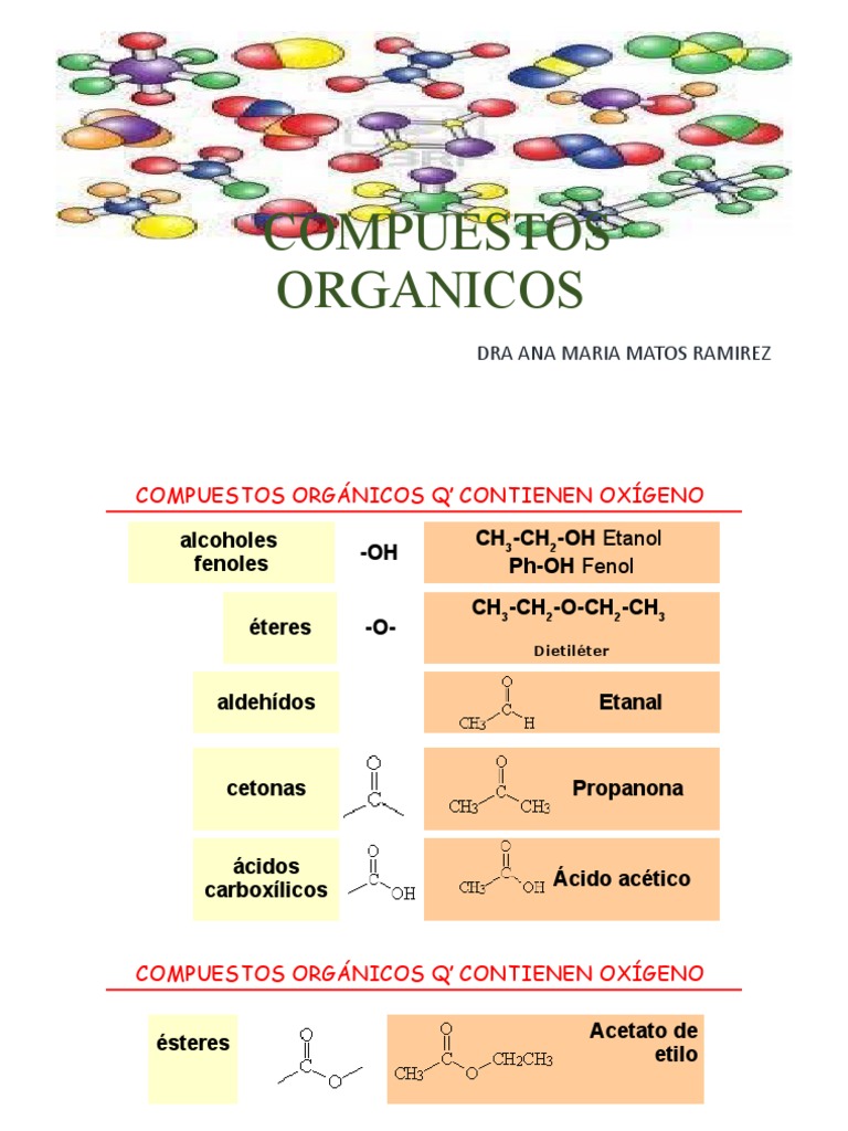 Compuestos Organicos | PDF | Ester | Cetona