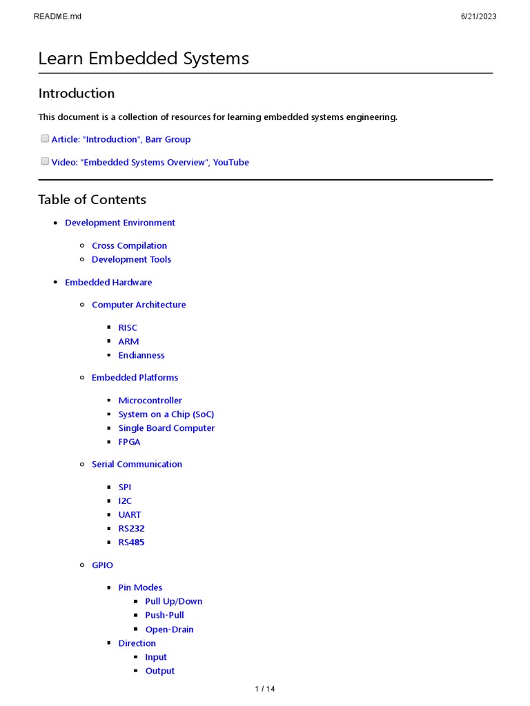 Embedded Systems RoadMap | Download Free PDF | Digital Signal ...