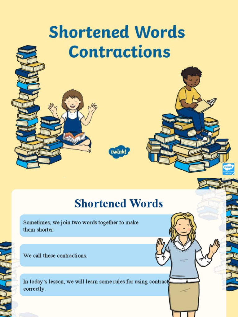 Apostrophes For Contraction Introduction | PDF | Linguistic Typology ...