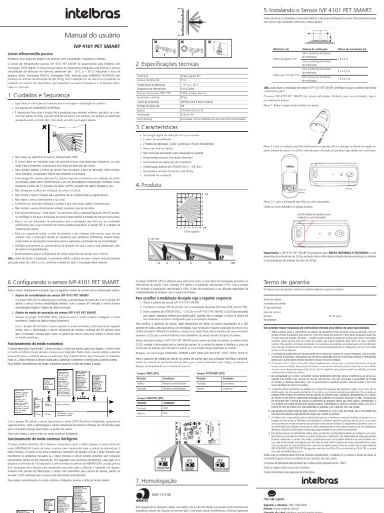 Manual Do Usuario Ivp 4101 Pet Smart | PDF Manual Do Usuario Ivp 4101 Pet Smart | PDF