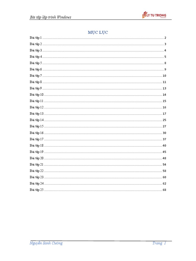 Bai Tap LT Windows Source Code | PDF