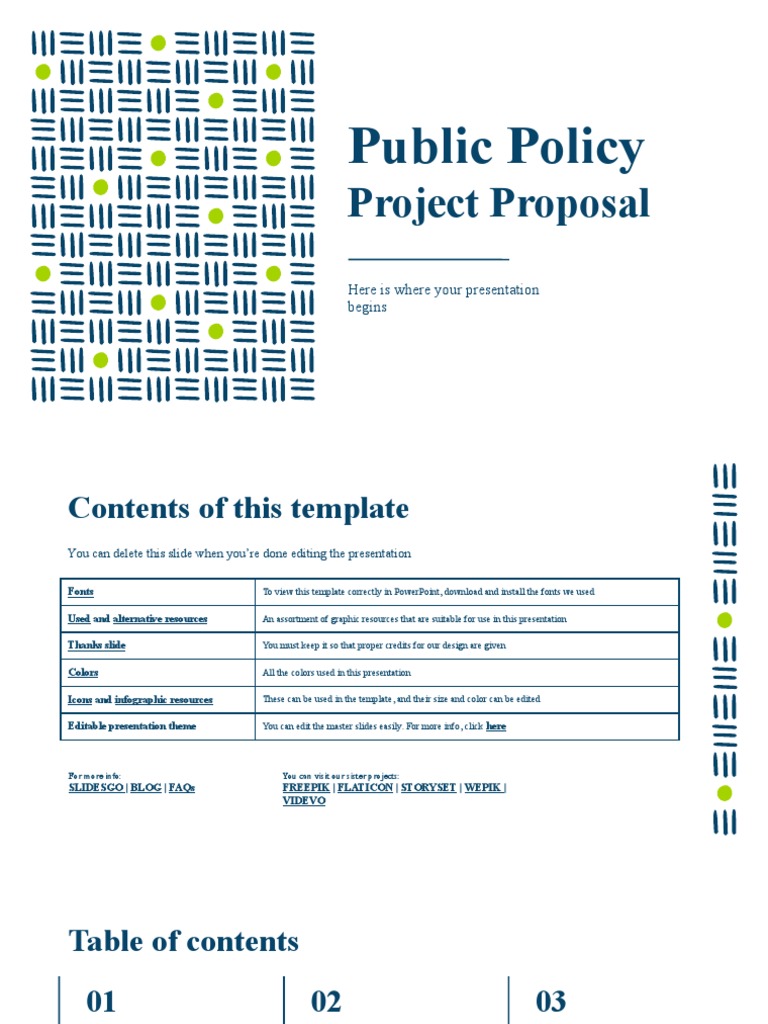 Public Policy Project Proposal Template | PDF | Planets | Customer ...