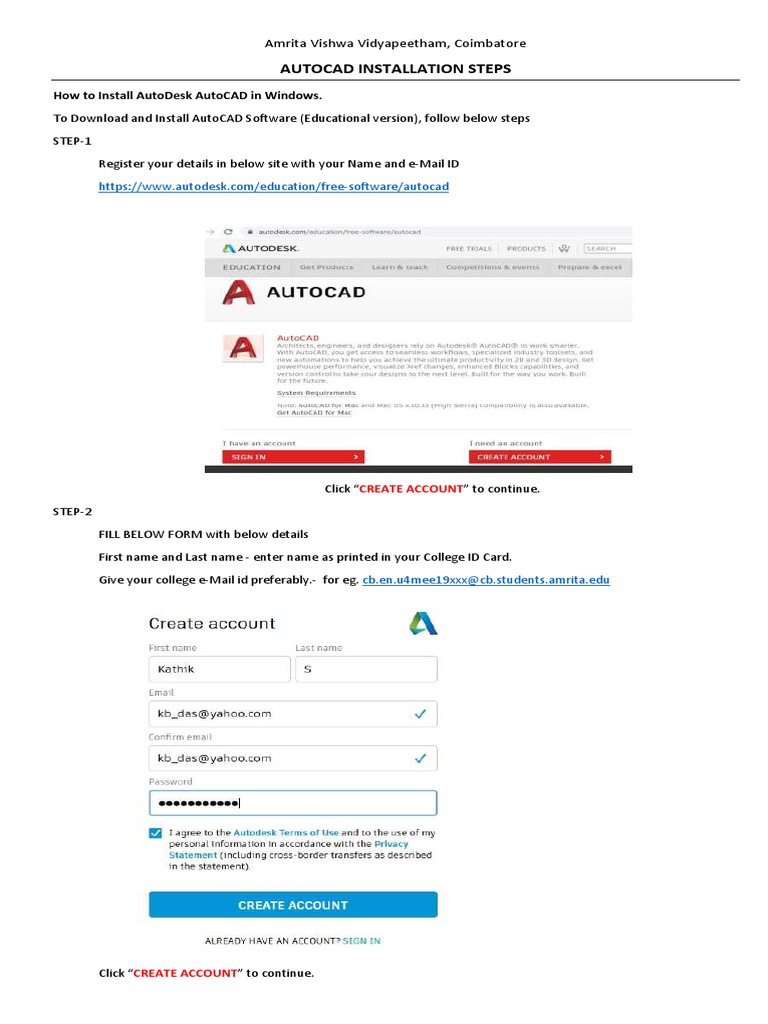 Autocad Installation Steps 0 | PDF | Auto Cad | Computer File