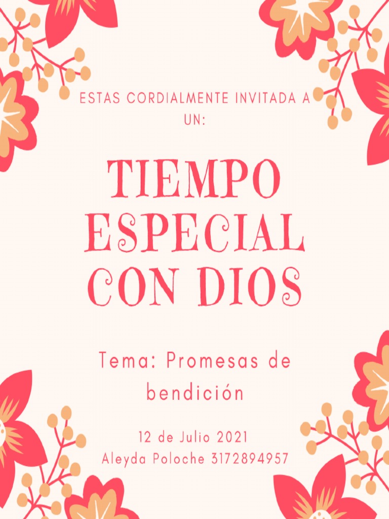 Estas Cordialmente Invitada A Un | PDF