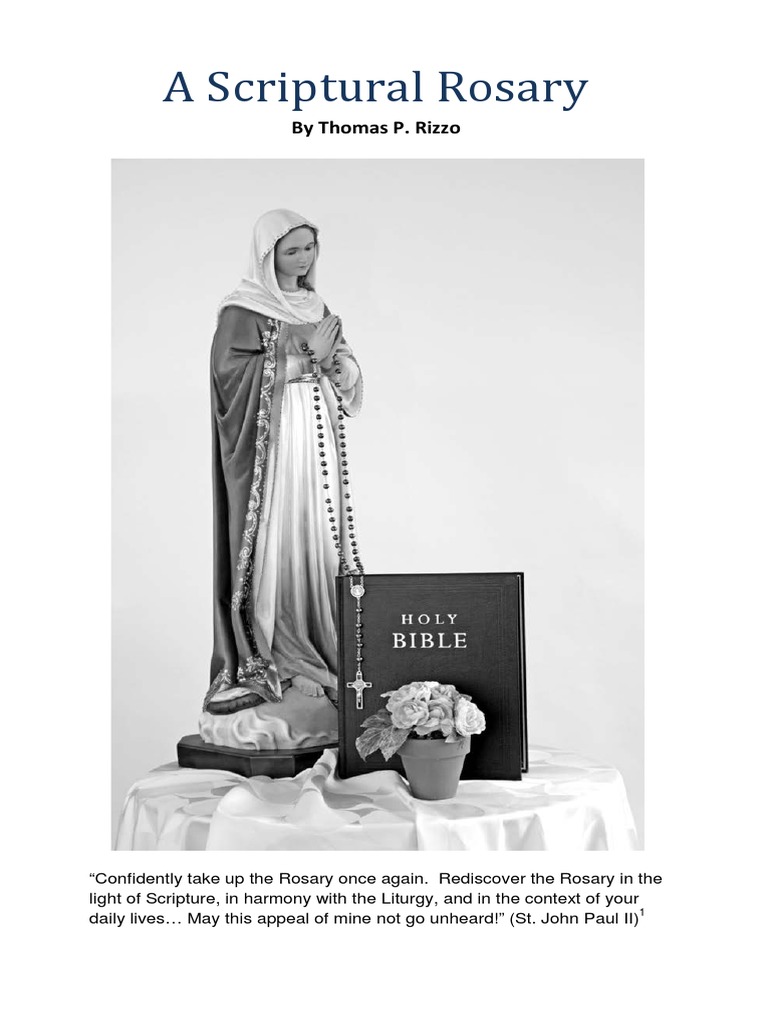 A Scriptural Rosary 1 | PDF | Rosary | Mary, Mother Of Jesus