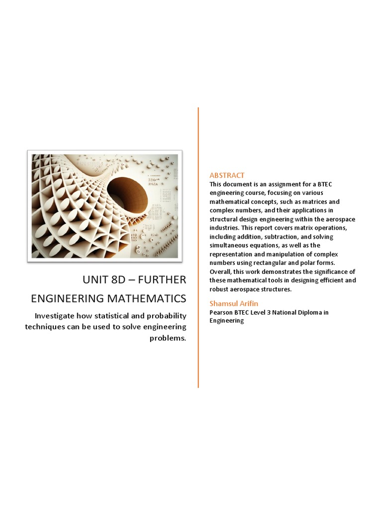 Unit 8D Draft 1 | PDF | Normal Distribution | Matrix (Mathematics)
