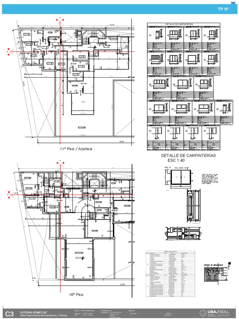 Construcciones 3 - Gomez Diz - Detalle Constructivo Edificio Wladimiro Acosta | PDF