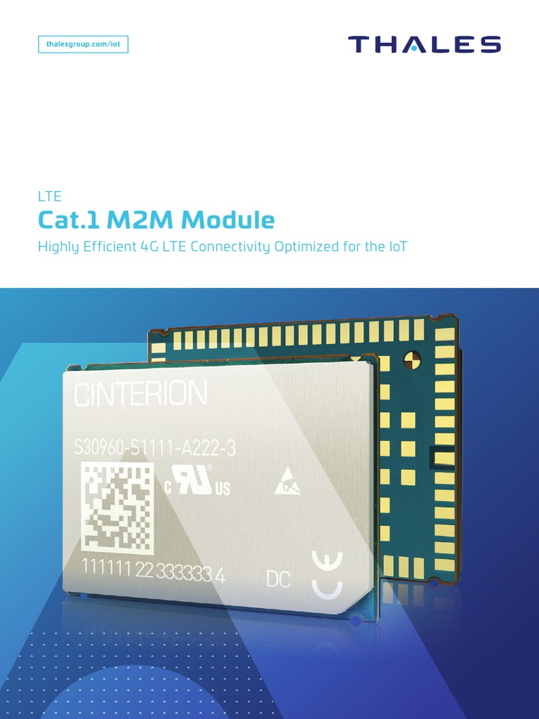 Thales Cinterion ELS31 Datasheet | PDF | Internet Of Things | Lte ...