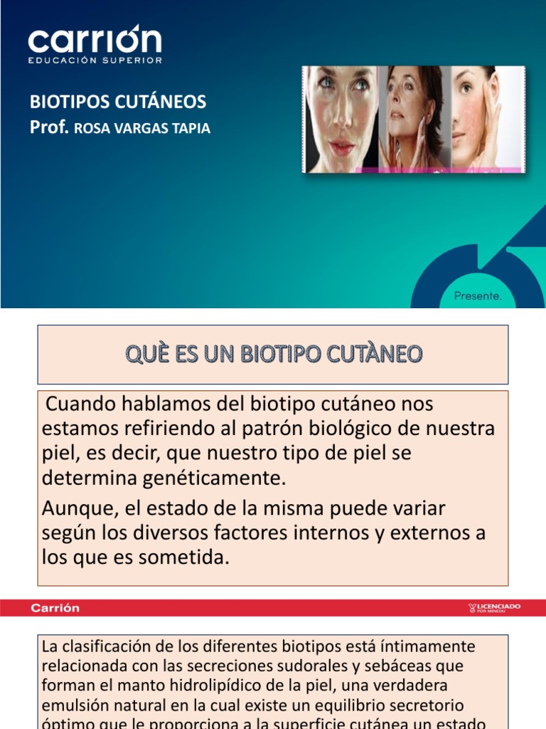 Biotipos Cutaneos | PDF | Dieta | Piel