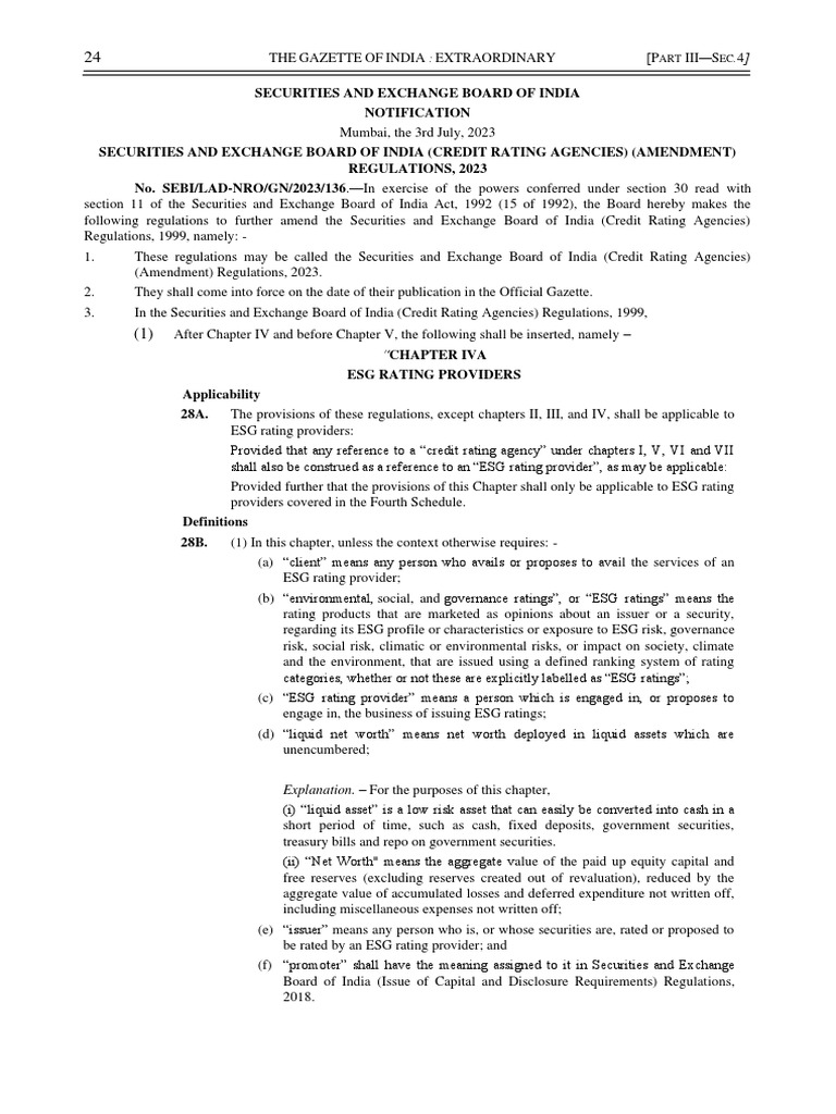 Esg Ratings Regulations Pdf
