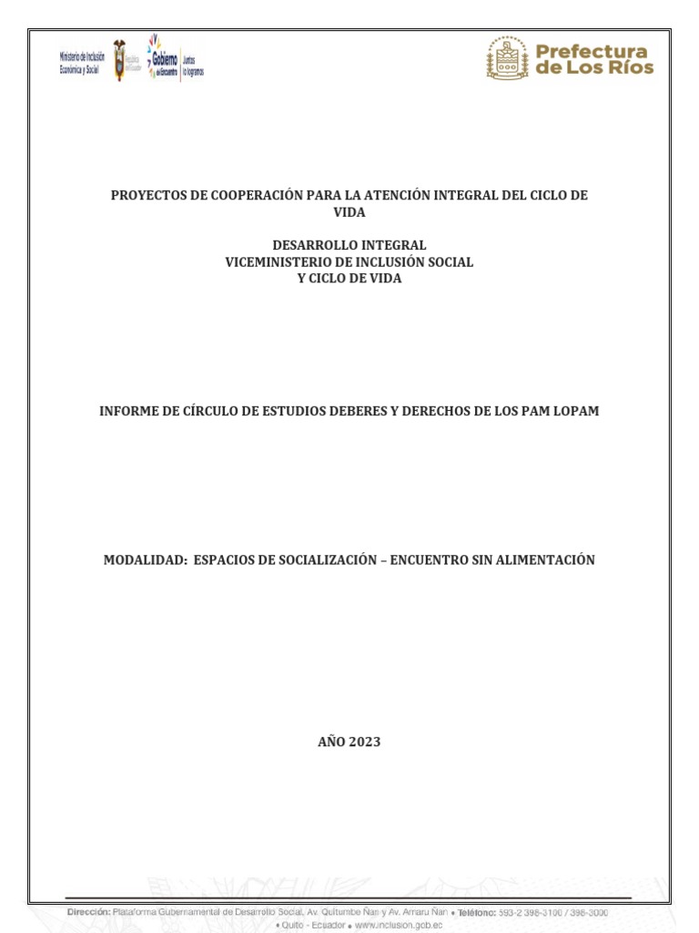 Circulo de Estudios (Lopam) Julio 2023 | PDF | Ciencias sociales ...