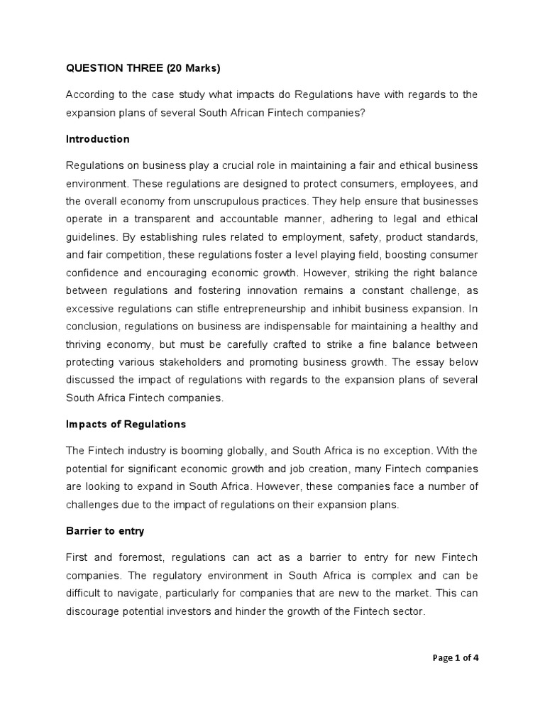 Exam-QUESTION 3 | PDF | Regulatory Compliance | Regulation