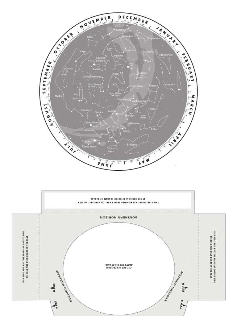GG Simple Planisphere v2 | PDF | Astronomical Objects | Stellar Astronomy