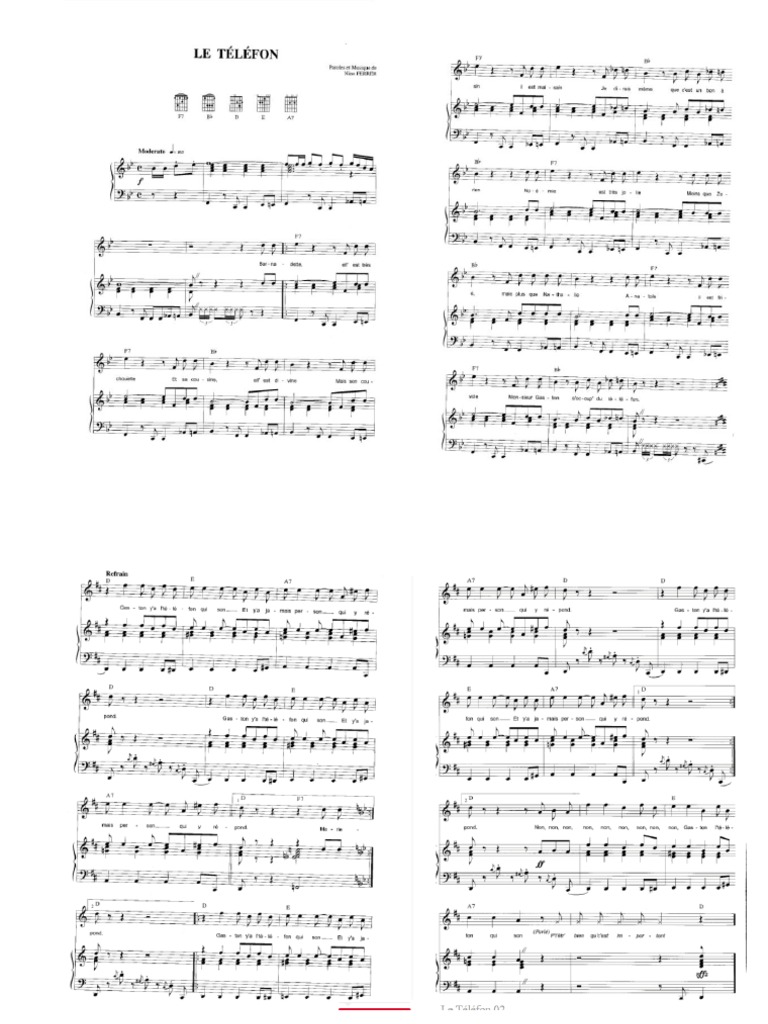 Le Telefon Partition | PDF