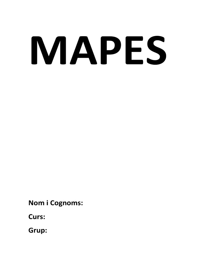 Dossier Mapes (Europa, Espanya I Catalunya) | PDF