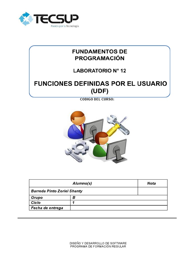 Lab 12 - Funciones Definidas Por El Usuario | PDF | Python (lenguaje de ...