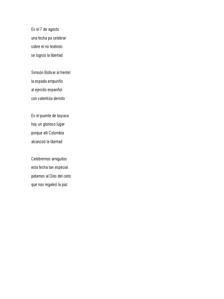 Coplas 7 de Agosto | PDF