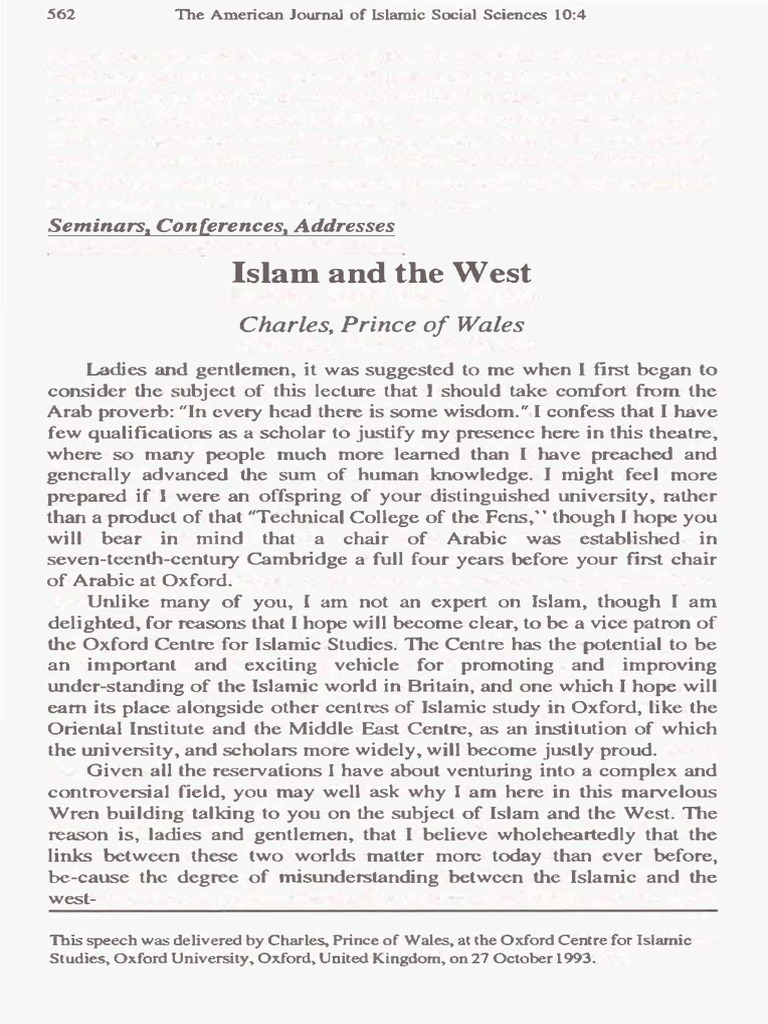 Islam and the West: Bridging Misunderstandings | PDF | Hijab | Women In ...