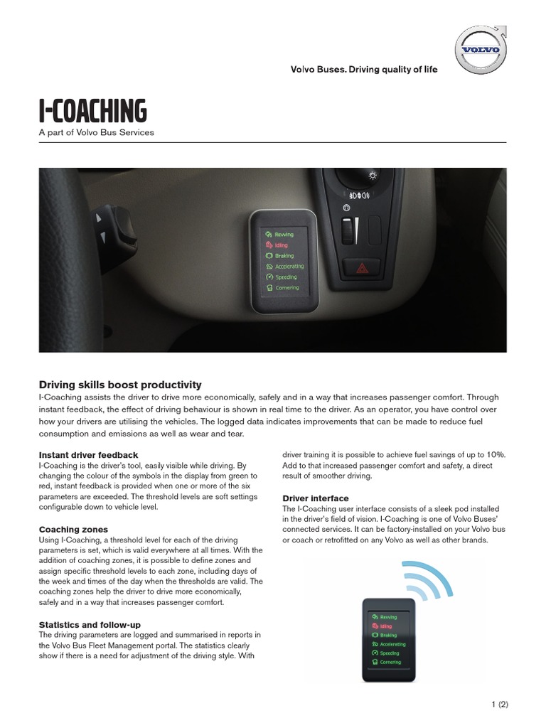 Fact-Sheet-I-Coaching-En-2018 (1) MANUAL DE VOLVO FMX | PDF | Bus | Driving