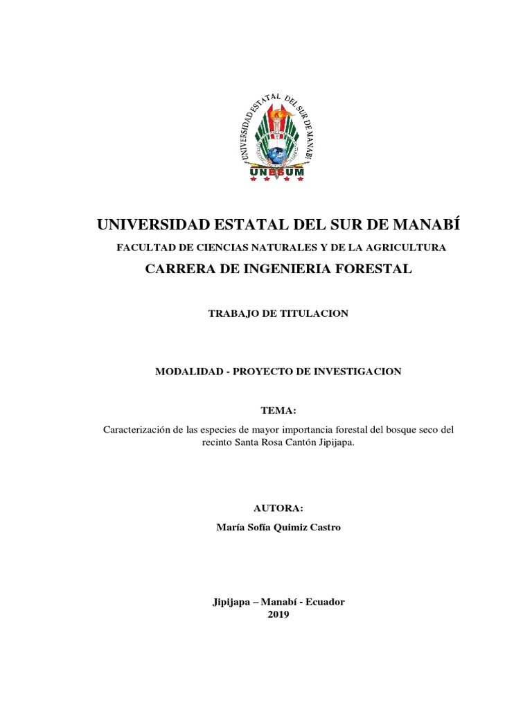 Unesum Ecu Forestal 2019 09 | PDF | Los bosques | Plantas
