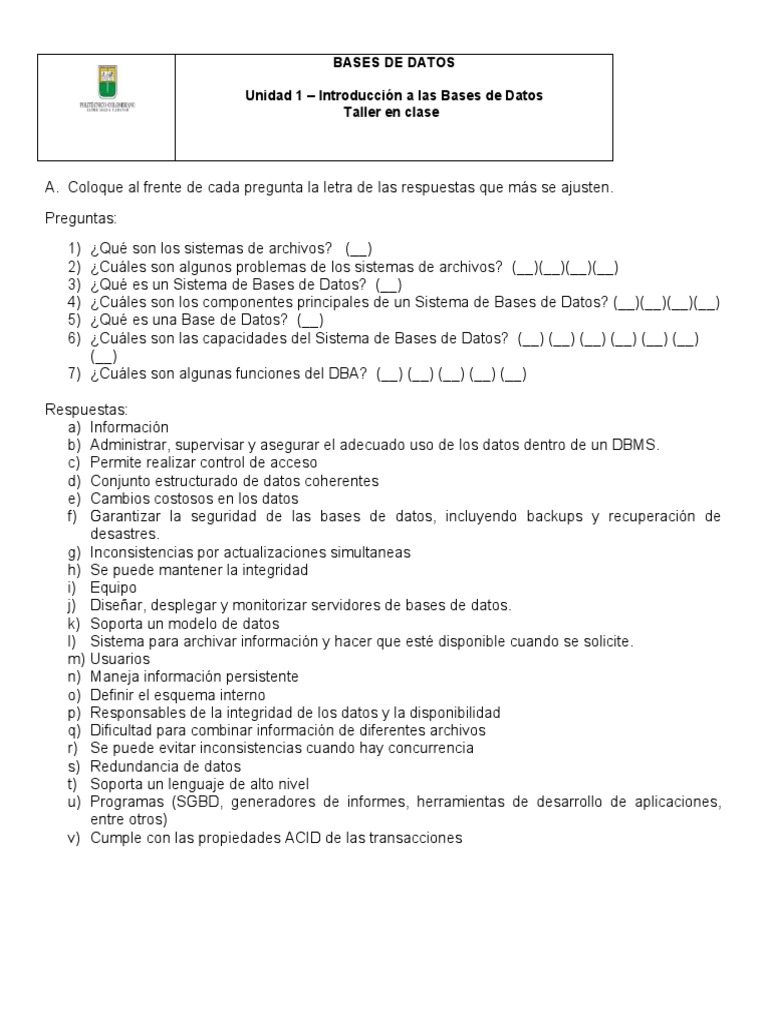 Unidad 1 - Conceptos Básicos | PDF