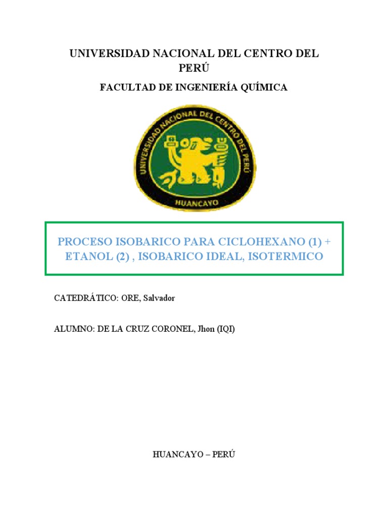 Proceso Isobarico | PDF | Termodinámica Atmosférica | Fenómenos científicos