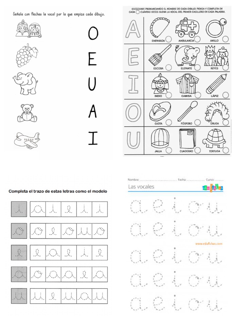 Vocales y Letra M | PDF