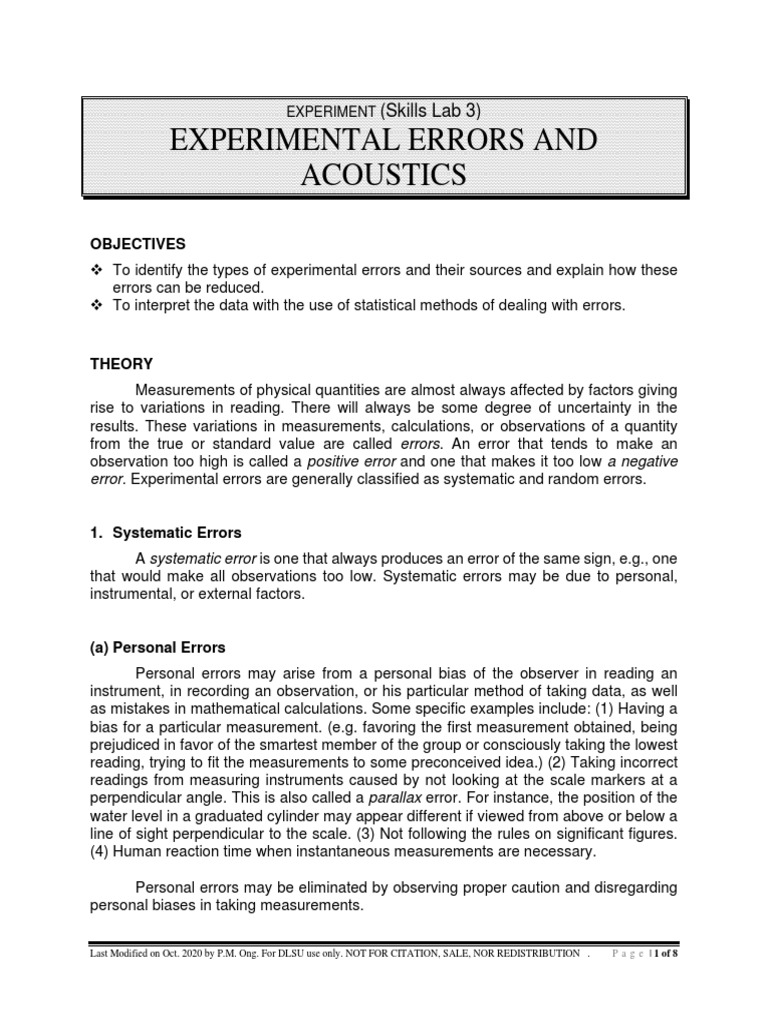Activity 3 Experimental Errors and Acoustics (Ver10182020) - Unlocked ...