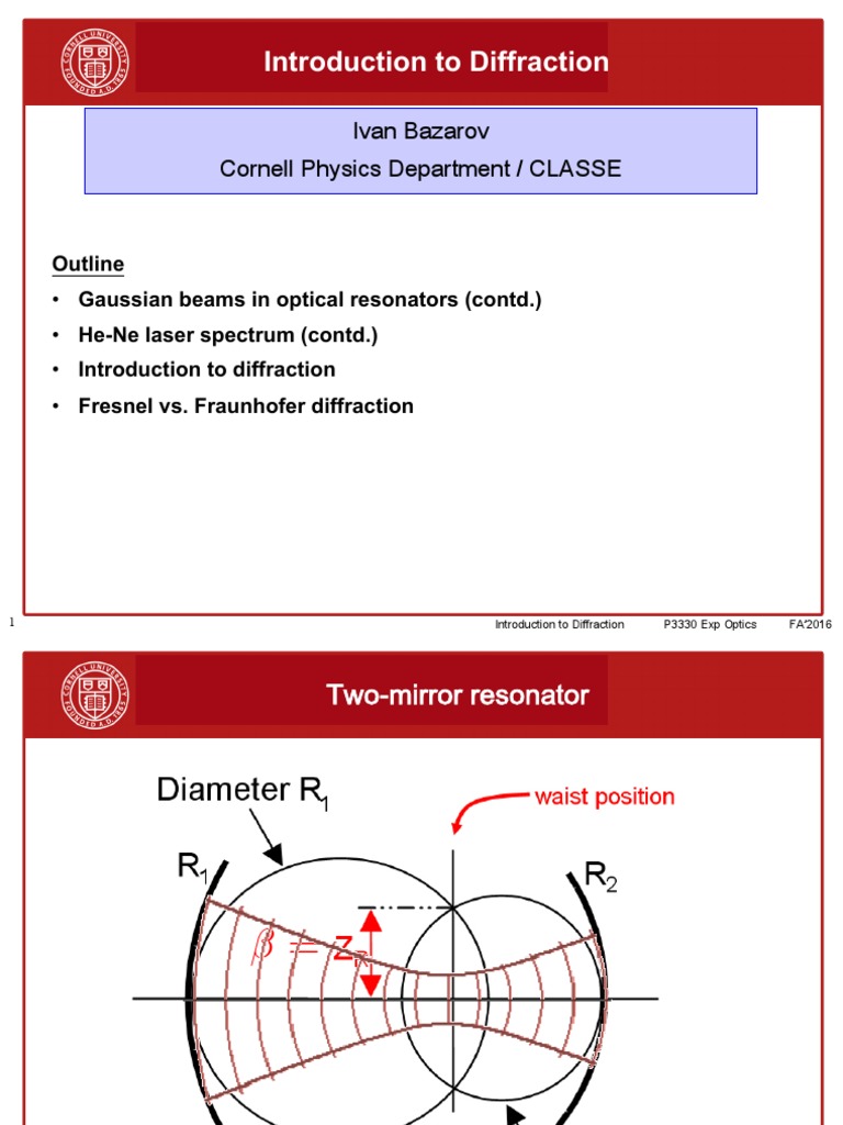 Lecture 9 | Download Free PDF | Diffraction | Optics