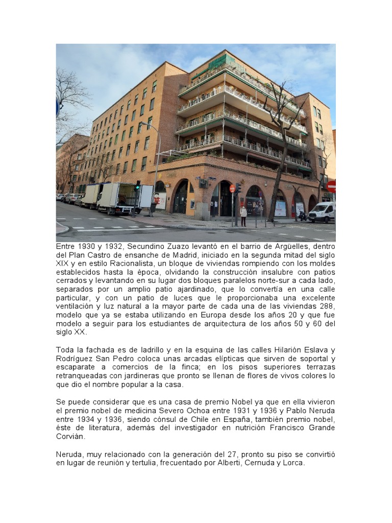 Edificio Zuazo: Innovación y Nobel en Madrid | PDF | Arte | Clásicos