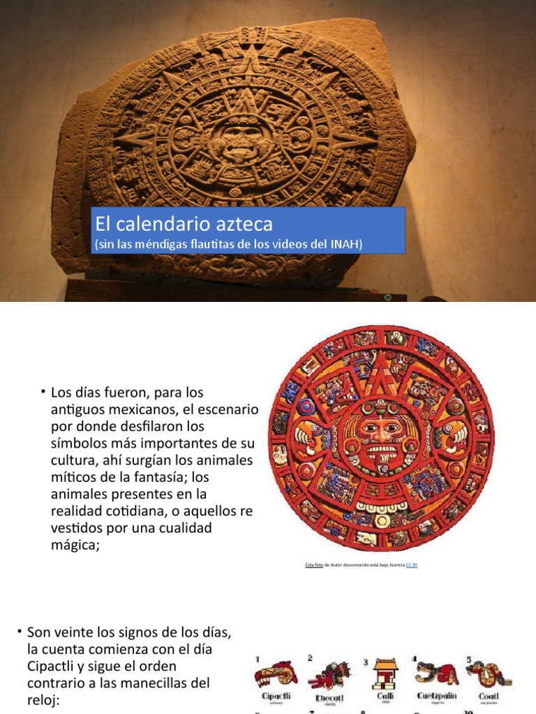 Características del Calendario Azteca | PDF | azteca | Mesoamérica