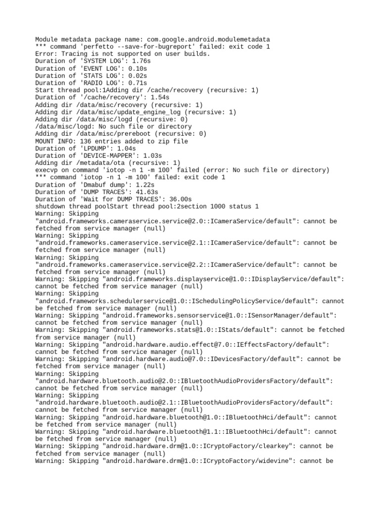 Bugreport 2058E SP1A.210812.003 2023 02 16 07 44 45 Dumpstate - Log 23080 | PDF | Computer ...