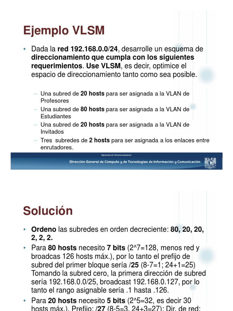 Ejemplo CIDR - Impr | PDF | Enrutamiento | Red de área amplia