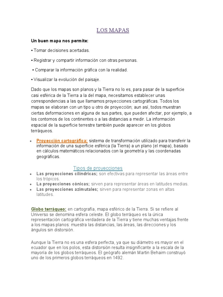 Los Mapas | PDF | Mapa | Cartografía