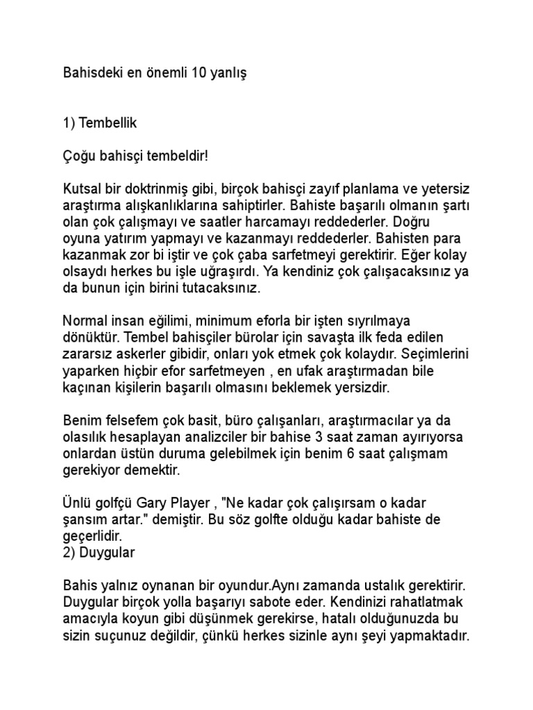Bahi̇ste 10 Kural Pdf