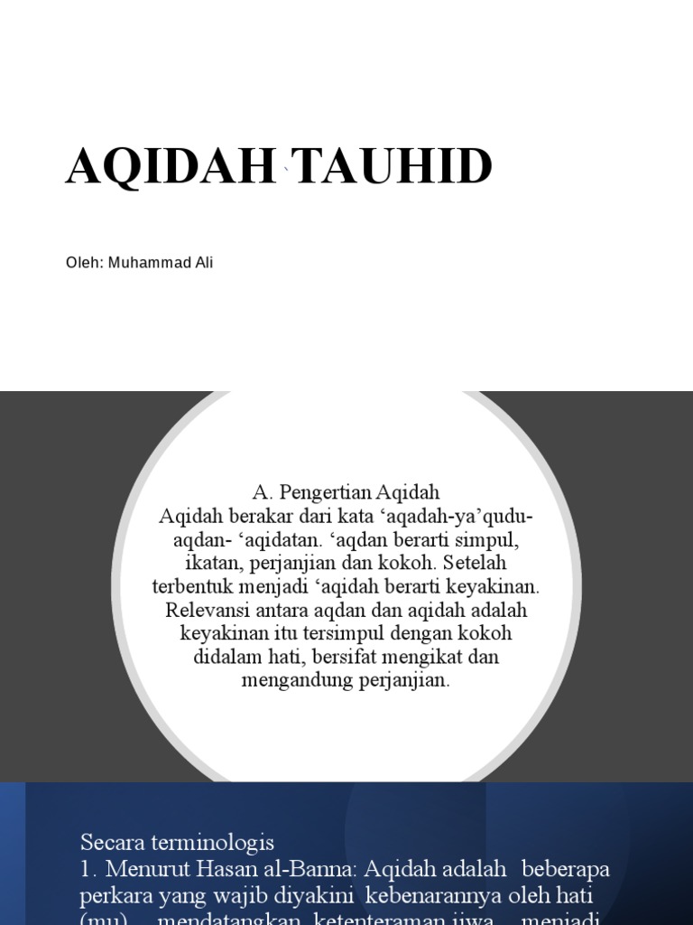 Pemahaman Aqidah dan Tauhid | PDF
