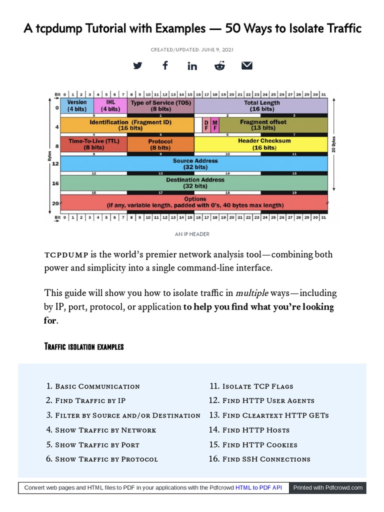 Danielmiessler Com Study Tcpdump Basic Communication | PDF | Port (Computer Networking ...