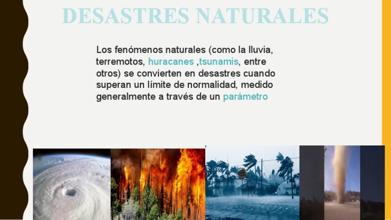 Tipos de Desastres Naturales | PDF